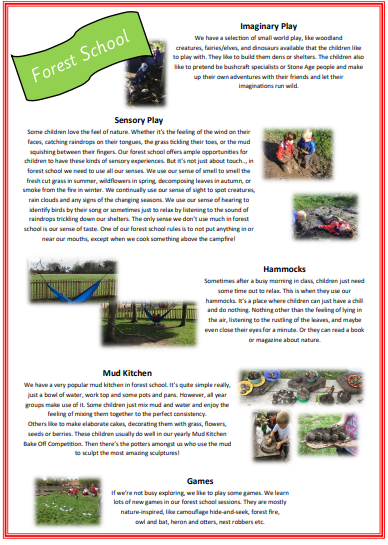 Overleigh St. Mary's CofE Primary School: Forest School