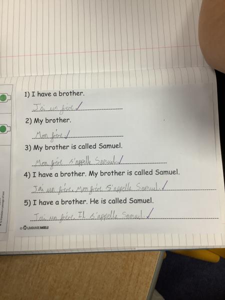 Boundary Primary School: Year 4 - Introduce family members