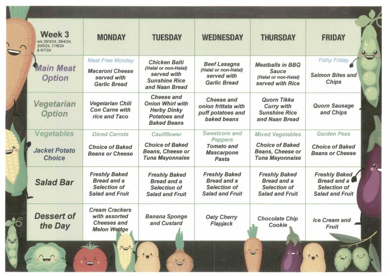 Baguley Hall Primary School: School Meals