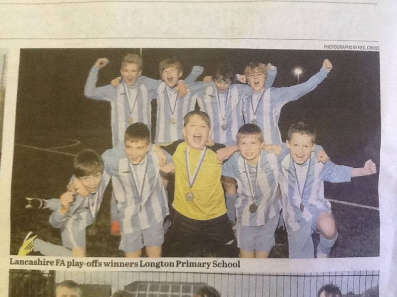 Longton Primary School: Football Team Conquer South Ribble!